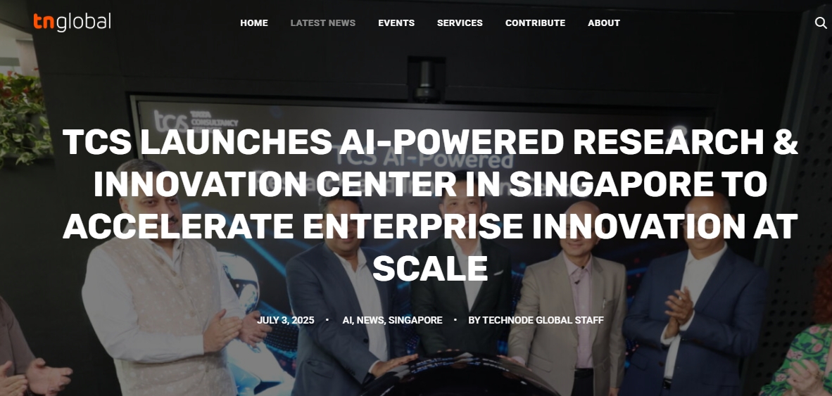TCS launches AI-Powered Research & Innovation Center in Singapore to ...